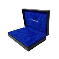 China Navy Luxury Jewelry Packaging Boxes Two Shades Blue Medium Size Gift Boxes With Lids for sale