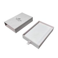 China Seashell Luxury Jewelry Packaging Boxes Slide Open Drawer Paper Box With Ribbon Pull for sale