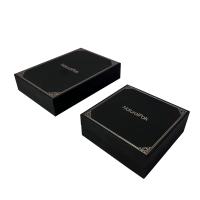 China SGS ROHS Two Shades Gray Bracelet Presentation Box Soft Paper Watch Gift Pack for sale