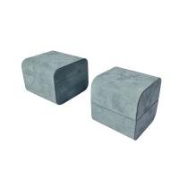 China High End Blue Microfiber Luxury Jewelry Packaging Boxes Opaque Square Watch Gift Boxes for sale