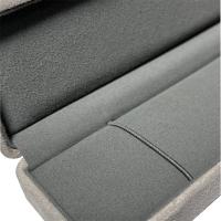 China Wholesale Round corner Velvet Jewelry Box Luxury Earring Bracelet Necklace Ring Box Jewelry Packaging Box for sale