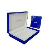 China Custom paper with gold foil logo jewelry packaging box for sale