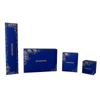 China Custom paper with gold foil logo jewelry packaging box for sale