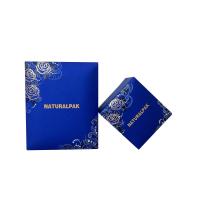 China Custom paper with gold foil logo jewelry packaging box for sale