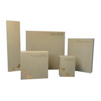 China Beige Luxury Jewelry Packaging Boxes Jewellery Cases For Earrings for sale