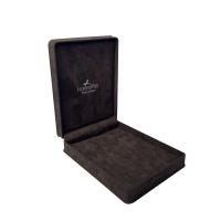China Brown Suede Luxury Jewelry Packaging Boxes Bangle Bracelet Storage Box OEM ODM for sale