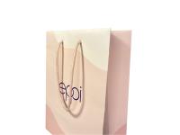 China Custom Size Cotton Handle Printed Small Paper Gift Bags For Jewelry Box for sale