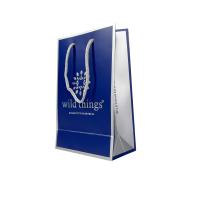 China Pantone Color Ivory Board Jewellery Handbags Custom Paper Shopping Bags for sale