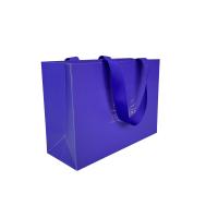 China Eco Friendly Klein Blue Jewellery Handbags Perfume Art Paper Bag OEM for sale
