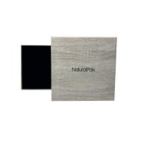 China Slope Opening Wood Grain Cardboard Box Sandwich Paper Pendant Set Box for sale