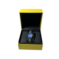 China Yellow Black Luxury Single Watch Box Custom Watch Packaging Box With Trim for sale
