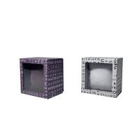 China SGS ROHS Two Piece Lift Off Watch Cardboard Box With Window for sale