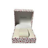 China Polka Dot Wrist Watch Packaging Boxes Two Piece Lift Off Cardboard Gift Packaging for sale