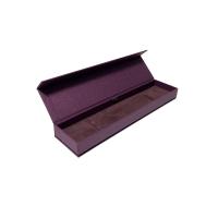 China Dark Purple Magnet Paper Cardboard Watch Box Personalised Magnetic Gift Box for sale