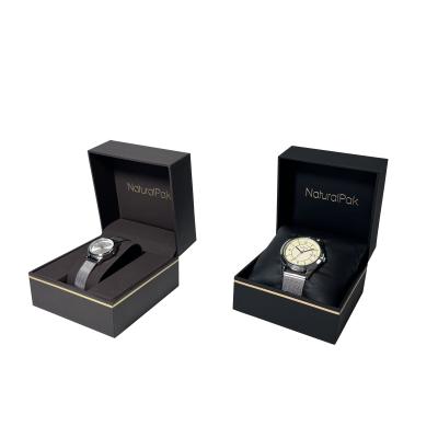 China Women Portable Paper Watch Storage Travel Case Watch Carrying Case 92*92*75mm for sale