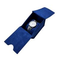 China Suede Wrist Watch Packaging Boxes Watch Roll Case Custom Gift Boxes With Logo for sale