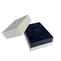 China Custom Two Piece Lift Off Cardboard Watch Box With Recessed Base for sale