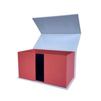 China Matte White Collapsible Magnetic Gift Boxes Large Rigid Cardboard Packaging for sale