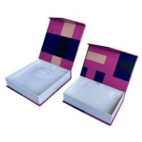 China Geometric Pattern Magnetic Closure Jewelry Box Small Cardboard Ring Boxes For Girls for sale