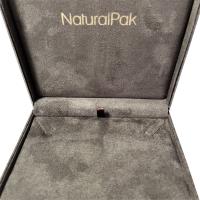 China Unique Wooden Texture Custom Jewelry Box Packaging Empty Necklace Box With Window for sale