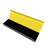 China OEM ODM Magnetic Closure Jewelry Box Bright Yellow Magnetic Ring Box for sale