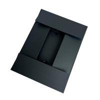 China Black Folding Packaging Gift Box Custom Foldable Box 245*160*73mm for sale