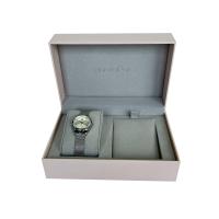 China Double Slot Wrist Watch Packaging Boxes Plastic Partial Hard Gift Box For Lover for sale