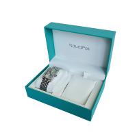 China Multi Function Turquoise Wrist Watch Packaging Boxes For Couple for sale