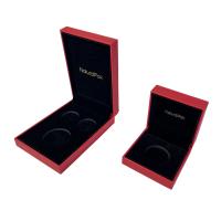 China OEM ODM Leatherette Wrapped Coin Collection Box With Velvet Coverd Interior for sale