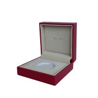 China Square Two Piece Cardboard Box Vintage Style Red Coin Box With Cream Inner for sale