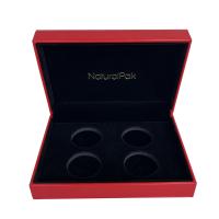 China Luxury PU Wrapped Commemorative Coin Boxes For Gift Packaging for sale