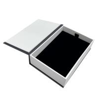 China Square Corner Luxury Earring Gift Box Literature Style Foldable Magnetic Gift Box for sale