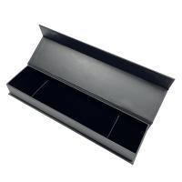 China Black Clamshell Magnetic Closure Jewelry Box Custom Size Cardboard Wallet Boxes for sale