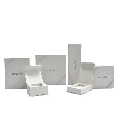 China Pink Magnetic Closure Jewelry Box Wrapover Cardboard Box With Magnetic Closure for sale