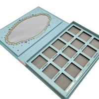 China Rectangle Recycled Custom Eyeshadow Palette Packaging Cardboard Eyeshadow Packaging Box for sale