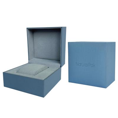 China Waterproof Wrist Watch Packaging Boxes High End PU Watch Strap Gift Box for sale
