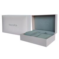 China Double Slot Wrist Watch Packaging Boxes Plastic Partial Hard Gift Box For Lover for sale