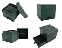 China Rectangle Cardboard Custom Watch Box Packaging Rigid for sale
