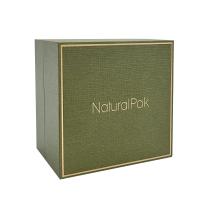 China Velvet Luxury Watch Packaging Box With Gold Frame for sale