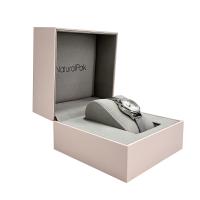 China Pink ODM Custom Watch Packaging Box With Black Frame for sale