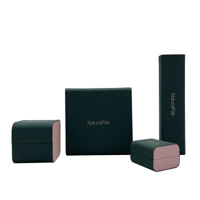 China Round Corner Soft Touch Luxury Jewelry Packaging Box For Gift Watch for sale