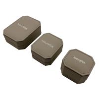 China soft Touch PU Khaki Jewelry Packaging Box For Ring Earring Bangle for sale