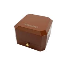 China Octagon Shape Spray Painted Luxury Jewelry Case For Ring for sale