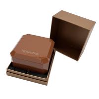 China Octagon Shape Spray Painted Luxury Jewelry Case For Ring for sale