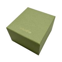 China Green Spray Painted Ring Luxury Jewelry Case With Octagon Shape for sale