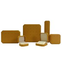 China Octagon Shape Customized Jewelry Packaging Box With Gold Line for sale
