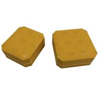 China Octagon Shape Customized Jewelry Packaging Box With Gold Line for sale