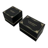 China Gold Pattern Luxury Jewelry Packaging Boxes Wrapped By Special Paper for sale