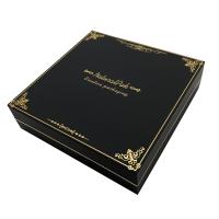 China Gold Pattern Luxury Jewelry Packaging Boxes Wrapped By Special Paper for sale