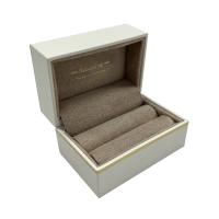 China Rose Gold Pattern Jewelry Packaging Box Wrapped By White Special Paper for sale